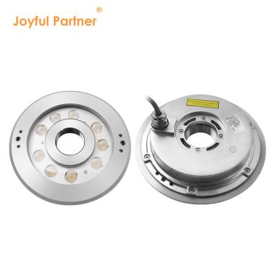 China Stainless Steel Submersible LED Fountain Light 9x2W RGB LED color IP68 DC24V CE Certificated for sale