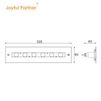 China Underwater Linear Light Stainless Steel 316L DC24V Low Voltage DMX512 For Swimming Pool for sale