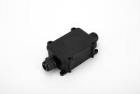 China Black IP68 Quick Connector 24A 450VAC Waterproof Junction Box 2 Pin for sale
