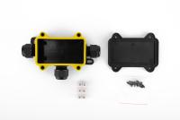 China Waterproof Cable Connection Box H Type 3 Way Plastic Black Color Quick Terminal for sale