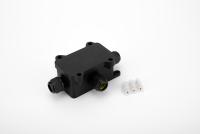 China Waterproof Cable Connection Box H Type 3 Way Plastic Black Color Quick Terminal for sale