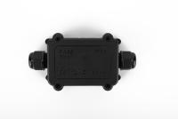 China Waterproof Cable Connection Box H Type 3 Way Plastic Black Color Quick Terminal for sale