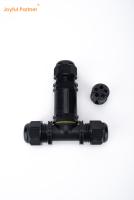 China IP68 T-Type Waterproof Connector 3 Channel 3 Poles Cable Connector Outdoor for sale