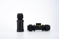 China IP68 T-Type Waterproof Connector 3 Channel 3 Poles Cable Connector Outdoor for sale