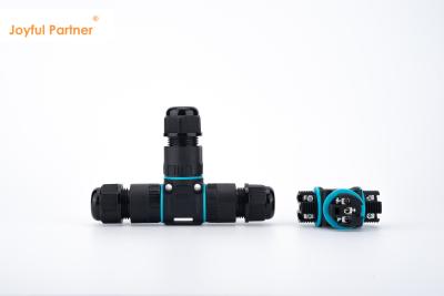 China Quick Install IP68 Waterproof Plastic 2/3 Pins Female Circular Connector Electrical Converter for sale