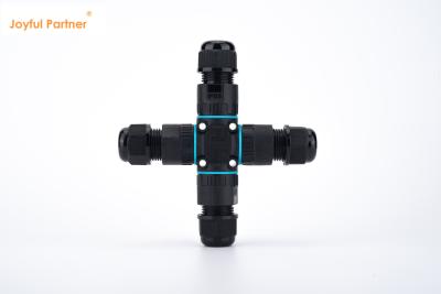 China Waterproof Outdoor IP68 Quick Connector 4 Ways Electrical Cable Connector Easy to Install for sale
