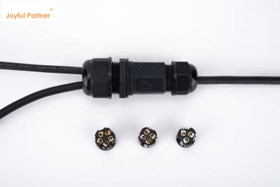 China IP68 Quick Connector Waterproof 1 In 2 Out Black Color  For Underground Cable Junction Box for sale