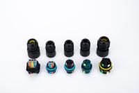 China Wire Cable Connector 32A 250VAC IP68 Waterproof 2 Way Connector 6-12mm DIA for sale