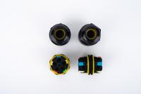 China Wire Cable Connector 32A 250VAC IP68 Waterproof 2 Way Connector 6-12mm DIA for sale