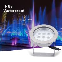China Underwater Led Spotlight Stainless Steel 316L 24W RGBW IP68 With Tempered Glass for sale