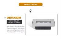China SS316L Underwater Linear Pool Light Warm White LED L195MM 3W 6W DC24V Asymmetrical Lens for sale