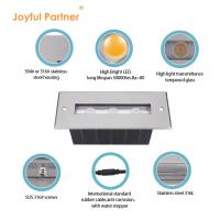 China SS316L Underwater Linear Pool Light Warm White LED L195MM 3W 6W DC24V Asymmetrical Lens for sale