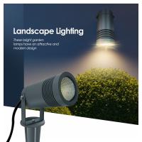 China Fecade Garden Lighting Light 10W 2700k 3000K Flexible Angle Adjustment With Base Or Spike for sale
