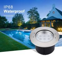 China Swimming Pools Underwater Lights 6W12W LED Single Color DC24V DIA170MM ABS Black Back Box for sale