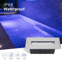 China IP68 Swimming Pool Light 3W 6W RGB Single Color Underwater Linear Wall Washer Light With Plastic Mounting Sleeve for sale