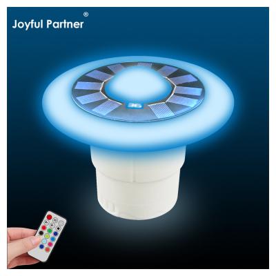 China Floating LED Solar Pool Light Waterproof Wireless Control Colorful Lighting Effect For Swimming Pools for sale