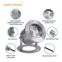 China LED Under Water Lights IP68 Stainless Steel 316 3x2W For Pond With Mounting Base for sale