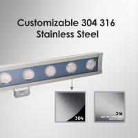 China DC24V Voltage RGB Light Bar Tempered Glass W42*H27*500MM For Exterior Lighting Projects for sale