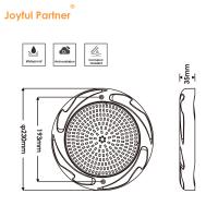 China Underwater Swimming Pools Lighting Surface Mounted Resin Filled IP68 AC12V ABS+PC RGBW SMD2835 for sale