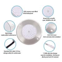 China LED Pool Lights IP68 White/Warm White 316 Stainless Steel Cover 6W SMD 2835 63Pcs for sale