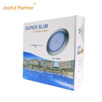 China LED Underwater Swimming Pool Light IP68 Super Thin 7.5mm AC12V 316 Stainless Steel RGBW SMD With Remote for sale