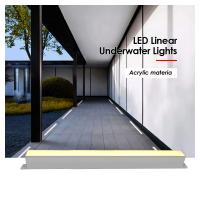 China Linear Pool Lighting IP68 Outdoor DC24V 316 Stainless Steel LED Linear Bar Lamp Cold White for sale