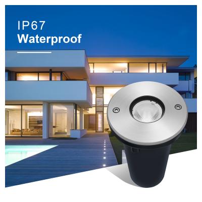 China Buried Underground Lighting DC12V-24V Waterproof IP67 Stainless Steel 316 Material DIA67MM for sale