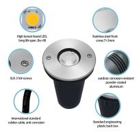 China Buried Underground Lighting DC12V-24V Waterproof IP67 Stainless Steel 316 Material DIA67MM for sale