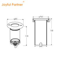 China COB LED Inground Lights 6W IP67 Dustproof Aluminum Body Recessed DIA85MM For Outdoor Yard for sale