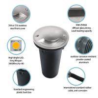 China LED Stainless Steel Underground Light Two Ways LED Waterproof And Dustproof IK10 for sale