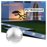China Side Emitting Recessed Inground Light Round Low Voltage DC 24V 3000K IP67 Cold White Aluminum Housing for sale