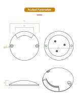 China 1W Recessed Step Light Ultra Thin DIA70MM H14MM DC24V 3000k Warm White For Outdoor Lighting  for sale