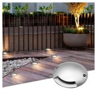 China 1W Recessed Step Light Ultra Thin DIA70MM H14MM DC24V 3000k Warm White For Outdoor Lighting  for sale