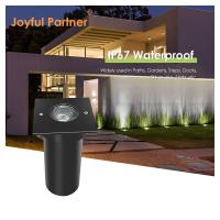 China Underground Buried LED Lights 6W COB LED 85*85MM Black Aluminum Housing Square Shape For Outdoor Patio Gardens for sale