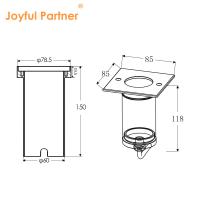 China COB LED Inground Lights Anti Glare IP67 Waterproof 6W 12V/24V Square Round Shape Aluminum Housing for sale