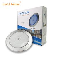China LED Pool Light Ultra Slim Resin Filled DIA230MM AC/DC12V PC Transparent Cover Suport Customization for sale
