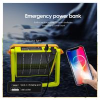 China LED Solar Camping Lights Ultra Bright Outdoor SMD LED IP65 Remote Control Rechargeable Lighting Level For Power Emergency for sale