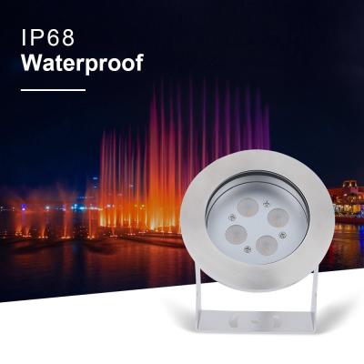 China Led Underwater Lamp Outdoor Warm White Stainless Steel 316 DC24V Low Voltage 4W for sale