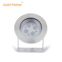 China LED Underwater Light Stainless Steel IP68 DC12V 24W Warm White 3000K With Bracket for sale