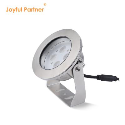 China LED Underwater Light Stainless Steel IP68 DC12V 24W Warm White 3000K With Bracket for sale