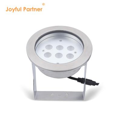 China Waterproof Underwater Lamp 12V 24V RGBW Color Change DMX512 Control Way DIA 140MM 30° Beam for sale