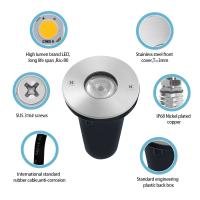 China Stainless Steel Underwater Pool Lights Low Voltage RGB 3W 1W LED IP68 Waterproof For Landscape Underwater for sale