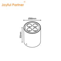 China LED Ceiling Light Surface Mounted Cylindrical Aluminum Housing AC 220V 8W 3000K For Hallway for sale