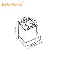 China Waterproof Outdoor Wall Lamps 8W 45 Degree DC 24V CE Certificate SMD LED Casting Aluminum Housing for sale