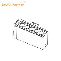 China Surface Mount Wall Lighting DC 24V Led Light 2700K 3000K CE/RoHS 5*2W SMD LED Tempered Glass for sale