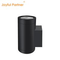 China Exterior Wall Mounted Light Extruded Aluminum Alloy 3000-6000K 18W 24W COB LED Black Housing Color for sale