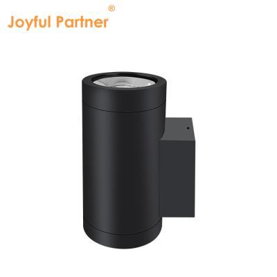 China Exterior Wall Mounted Light Extruded Aluminum Alloy 3000-6000K 18W 24W COB LED Black Housing Color for sale