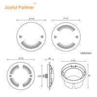 China Recessed Side Emitting Inground Lights IP67 Waterproof Mini Size CE RoHS Stainless Steel Cover for sale