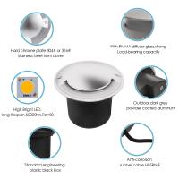 China Buried Inground Uplight Car Drive Over Type 8W 15W 20W Side Emitting For Parking Lot for sale