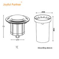 China Outdoor LED Walkover Lights 6W Side Emitting IK10 AC220V CREE COB For Garden Yard for sale